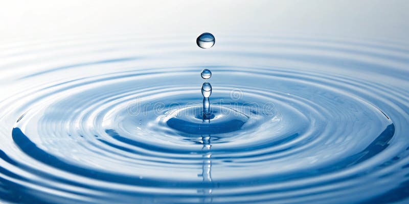 Water Drop Ripples Background Stock Illustration - Illustration of ...