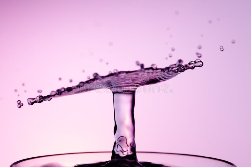 Water Drop Splash with Ripples on Water Surface Stock Image - Image of ...
