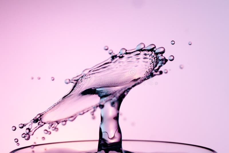 Water Drop Splash with Ripples on Water Surface Stock Image - Image of ...