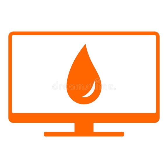 Water drop and screen stock vector. Illustration of graphic - 167256068