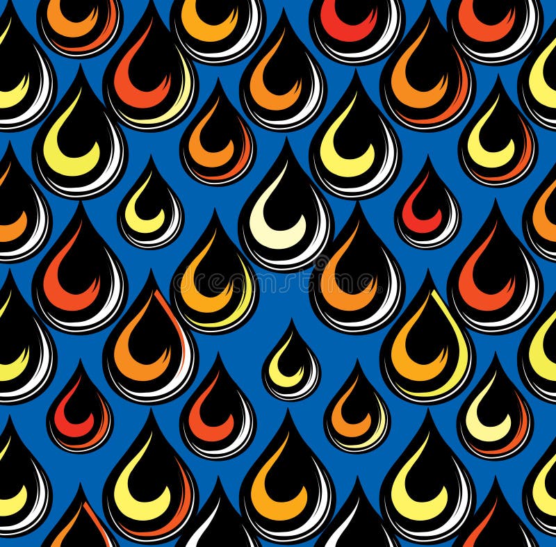 Water Drop Seamless Pattern. Abstract Background. Stock Illustration ...