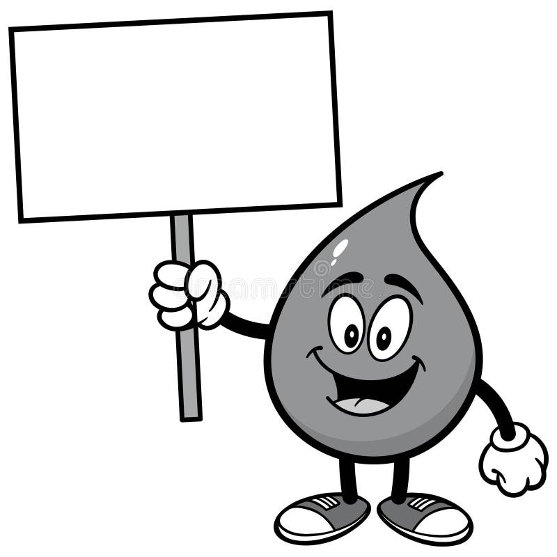 Water Drop Running Illustration Stock Vector - Illustration of drop ...