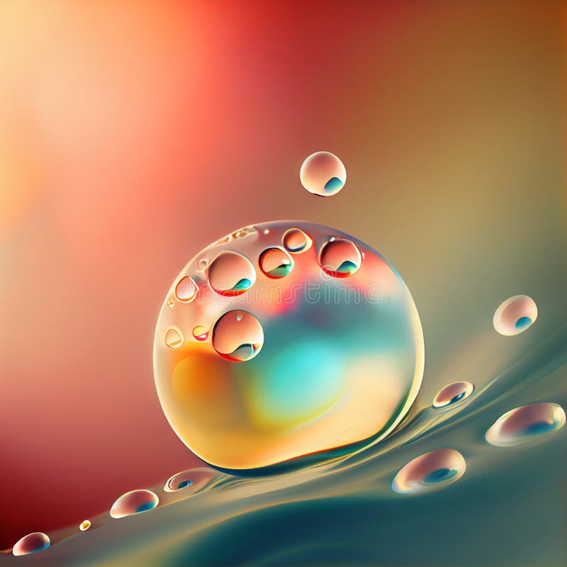 Water Drop Soft Color Abstract Wallpaper Stock Illustration ...