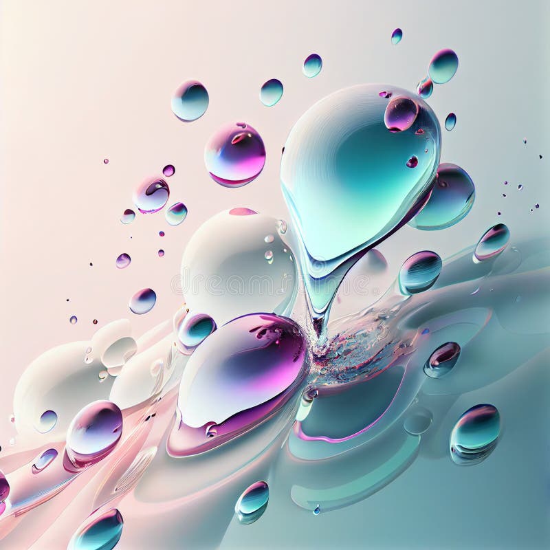 Water Drop Soft Color Abstract Wallpaper Stock Illustration ...