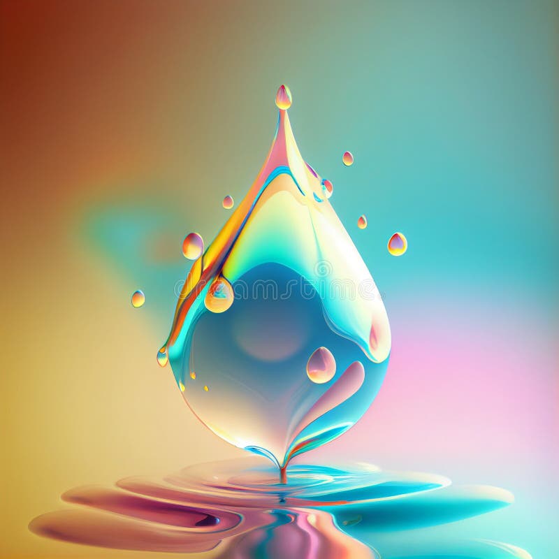 Water Drop Soft Color Abstract Wallpaper Stock Illustration ...