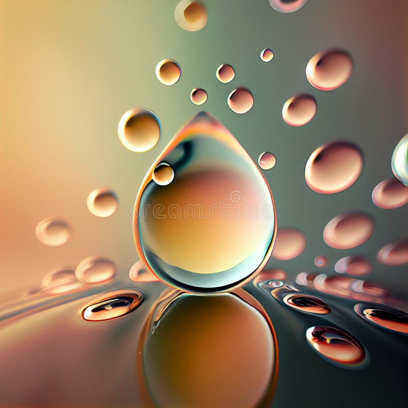 Water Drop Soft Color Abstract Wallpaper Stock Illustration ...