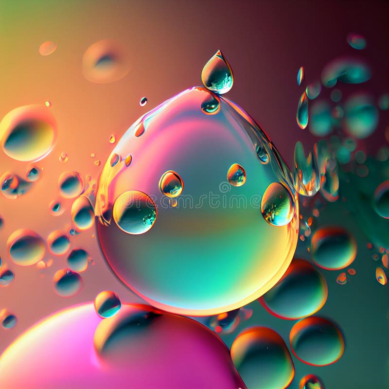 Water Drop Soft Color Abstract Wallpaper Stock Illustration ...