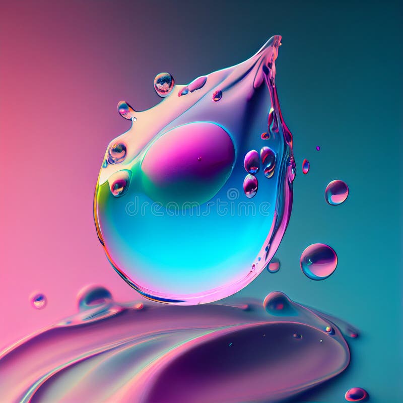 Water Drop Soft Color Abstract Wallpaper Stock Illustration ...