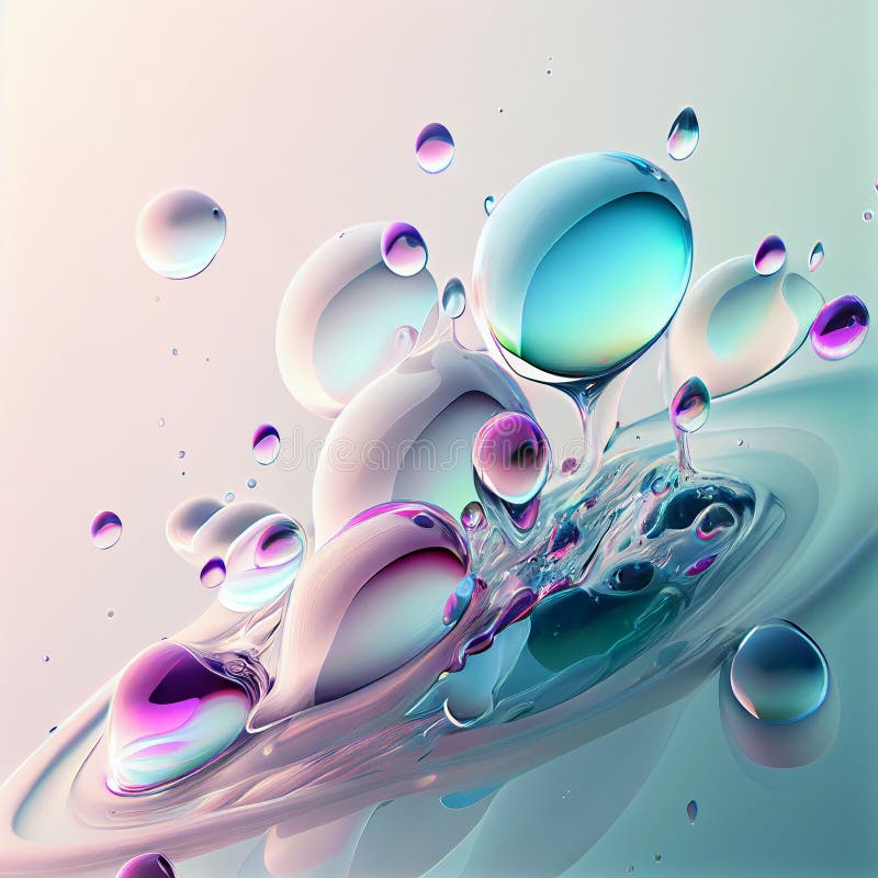 Water Drop Soft Color Abstract Wallpaper Stock Illustration ...
