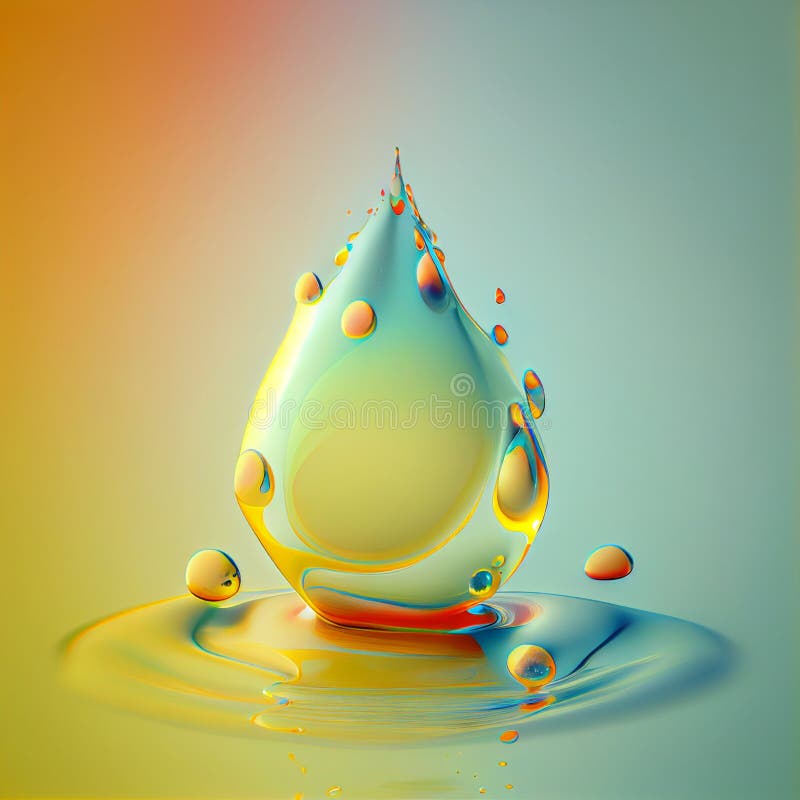 Water Drop Soft Color Abstract Wallpaper Stock Illustration ...