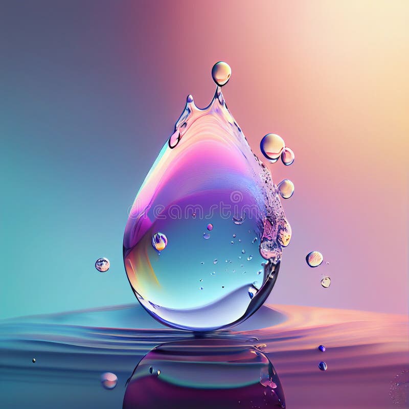 Water Drop Soft Color Abstract Wallpaper Stock Illustration ...