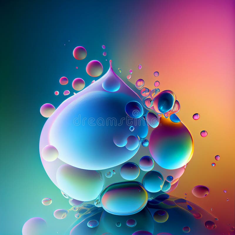Water Drop Soft Color Abstract Wallpaper Stock Illustration ...