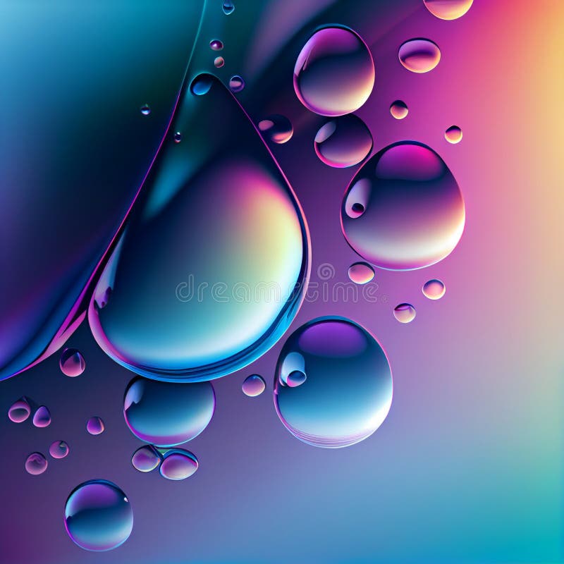 Water Drop Soft Color Abstract Wallpaper Stock Illustration ...