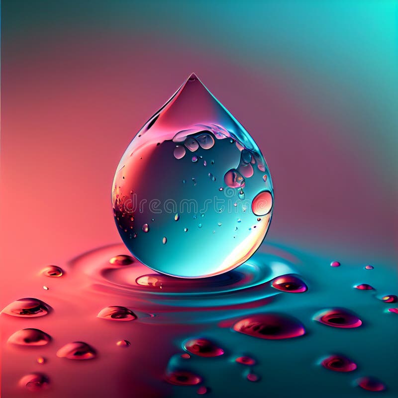Water Drop Soft Color Abstract Wallpaper Stock Illustration ...