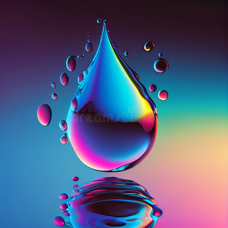 Water Drop Soft Color Abstract Wallpaper Stock Illustration ...