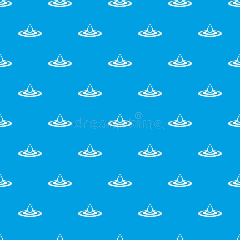 Water Drop and Spill Pattern Seamless Blue Stock Vector - Illustration ...