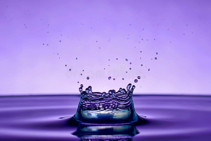 Water Drop Splash. Beautiful Water Drop Close Up Stock Image - Image of ...