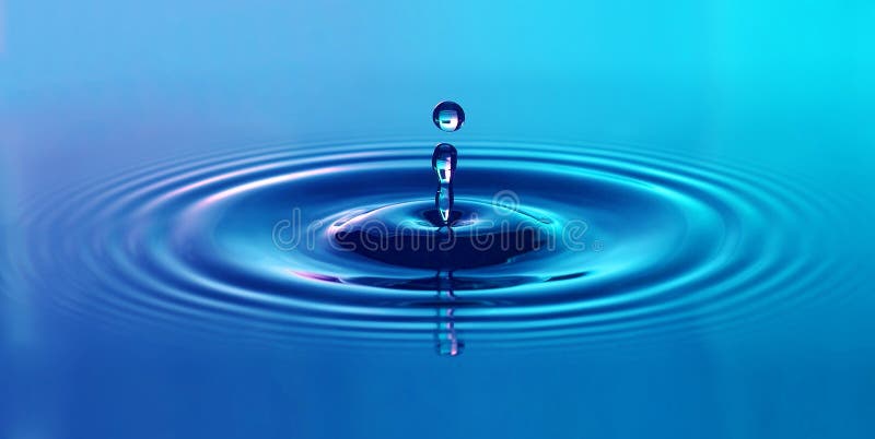 Water blue drop splash stock image. Image of crease, beautiful - 8744245