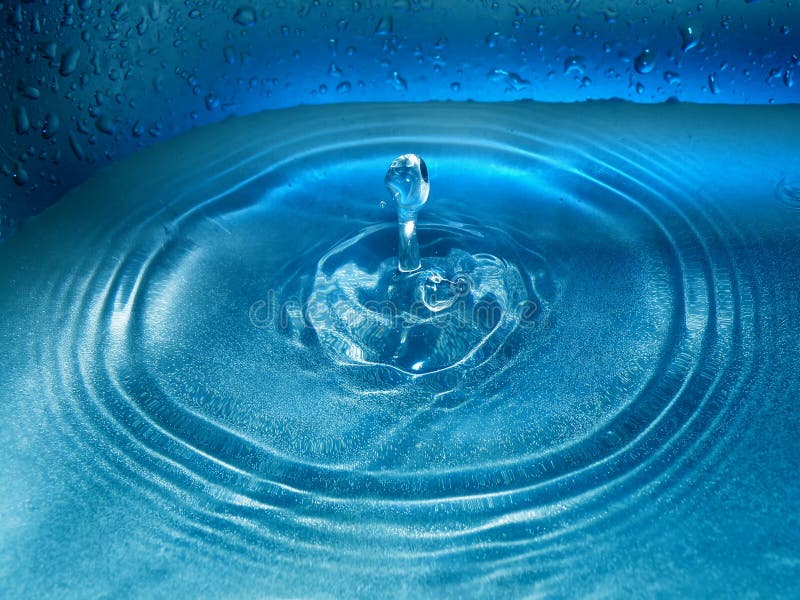 Water drop and splash stock image. Image of liquid, reflection - 43238879