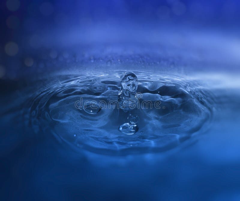Water drop and splash stock image. Image of reflection - 43394437