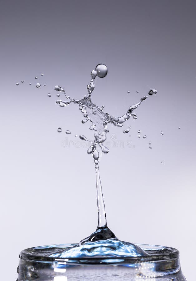 Water Drop/splash Collision Photography Stock Image - Image of shutter ...