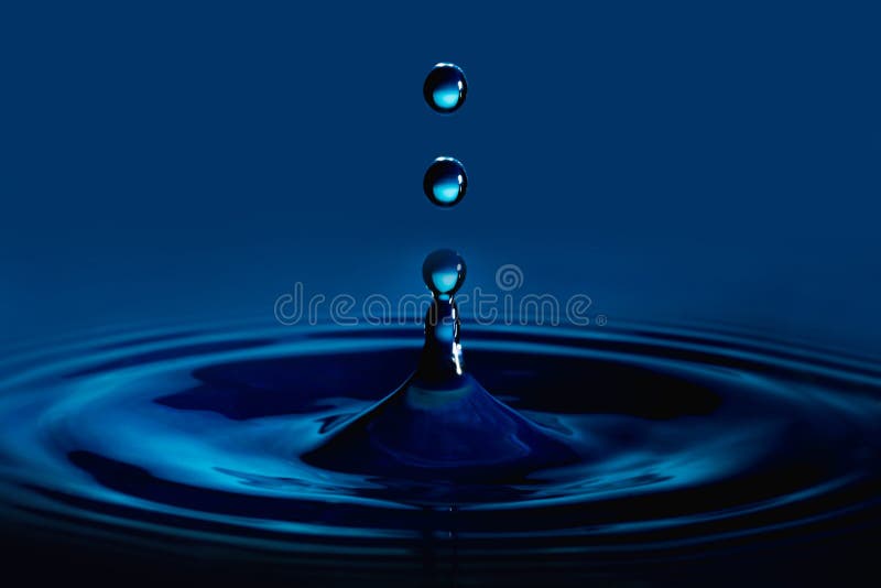 Water Drop Splash in a Glass Cup Stock Image - Image of cool, wave ...