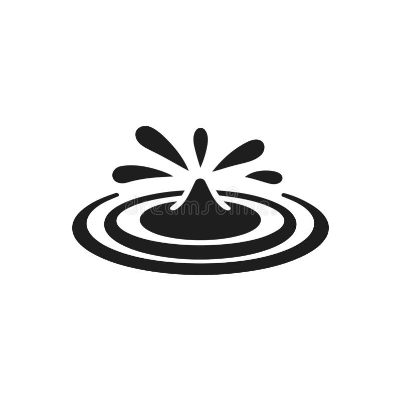 Water Drop Splash Icon stock vector. Illustration of vector - 361852368
