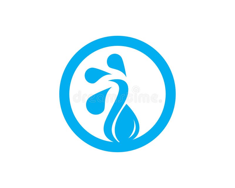 Water Drop Splash Logo Design Illustration Stock Vector - Illustration ...