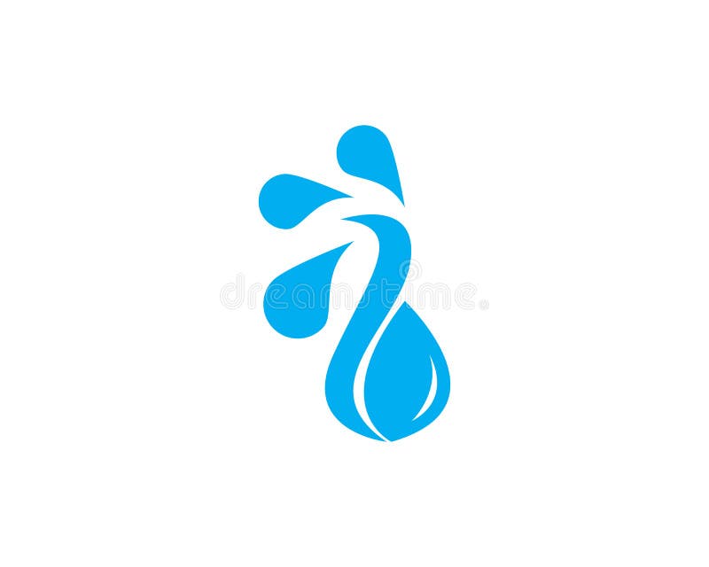 Water Drop Splash Logo Design Illustration Stock Vector - Illustration ...