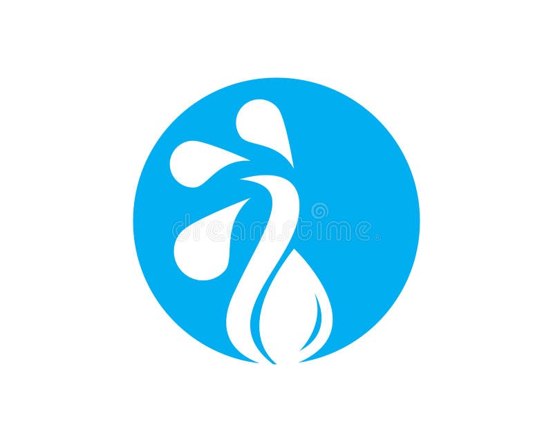 Water Drop Splash Logo Design Illustration Stock Vector - Illustration ...