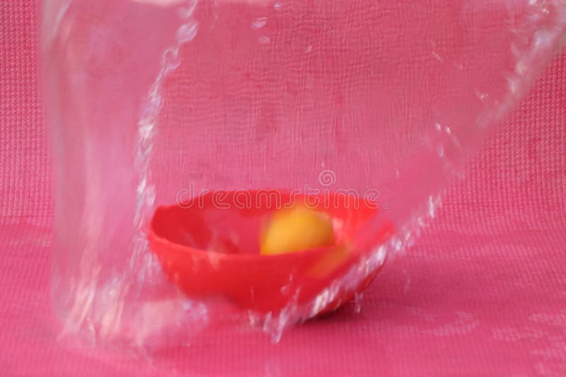 Water Drop Splash with Orange Color Stock Photo - Image of favor, food ...