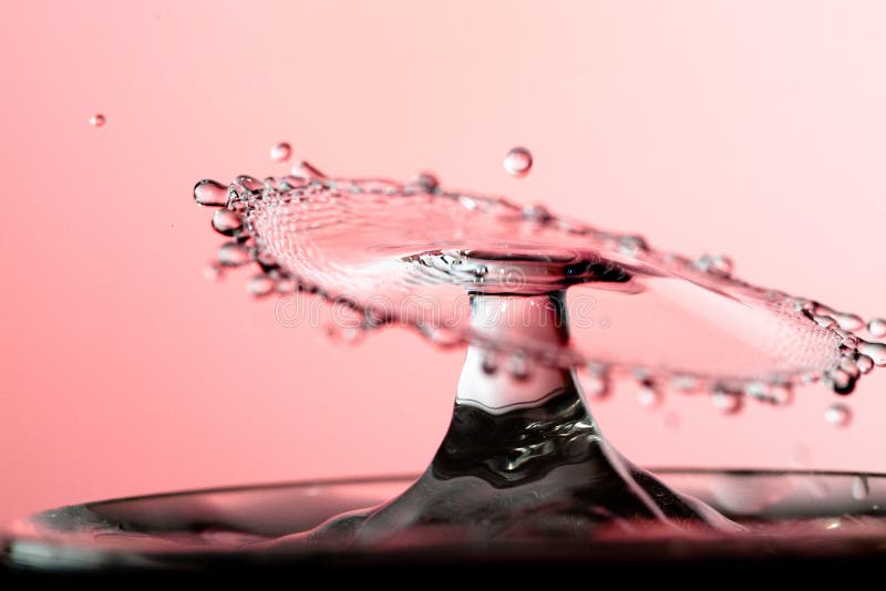 Water Drop Splash with Ripples on Water Surface Stock Image - Image of ...