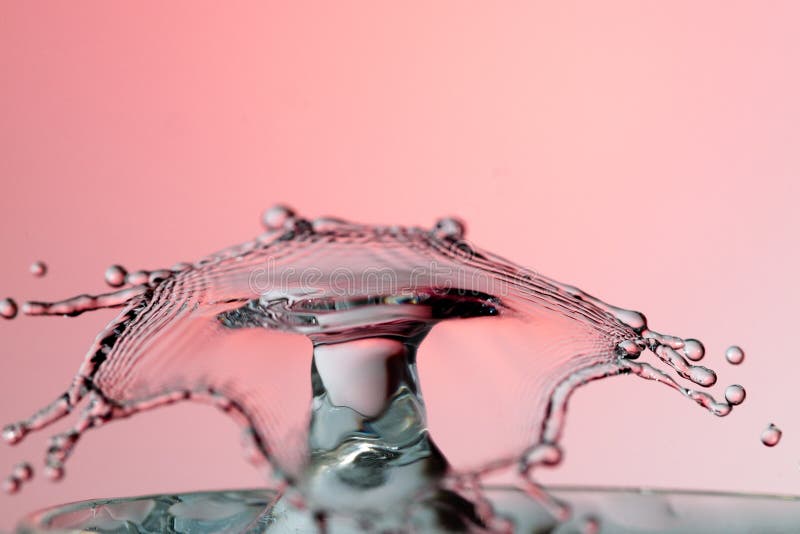 Water Drop Splash with Ripples on Water Surface Stock Image - Image of ...