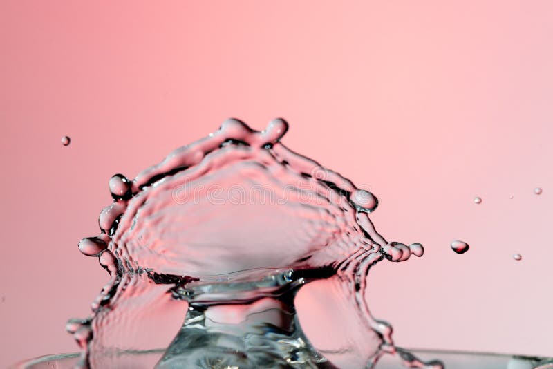 Water Drop Splash with Ripples on Water Surface Stock Photo - Image of ...