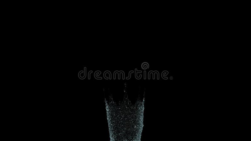 Water Drop Splash - 3 Shots - Slomotion with Alpha Stock Video - Video ...