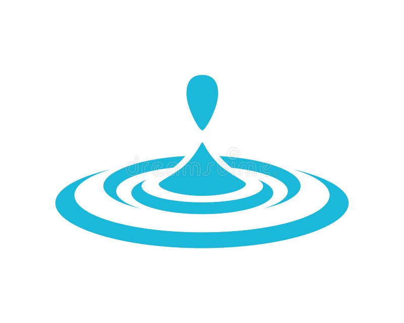Water Drop and Water Splash Symbol Stock Vector - Illustration of drink ...