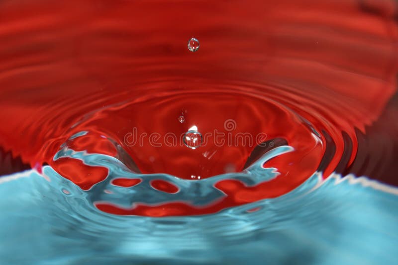 Water Drop Splashes in the Water Stock Photo - Image of natural ...