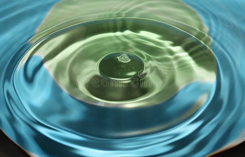 Water Drop Splashes in the Water Stock Image - Image of rain, smooth ...