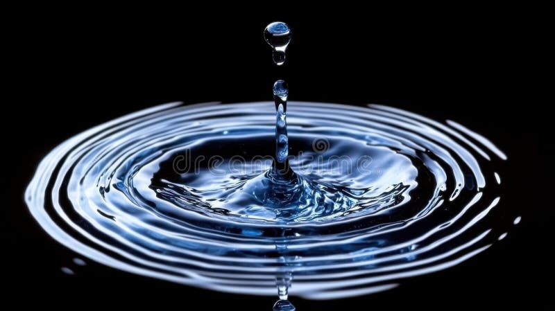 Water Drop Impact stock photo. Image of calm, closeup - 363928254