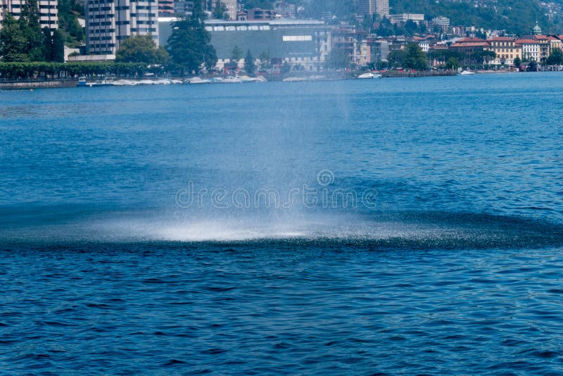 Water Drop Splashing from Huge Water Fountain Stock Photo - Image of ...