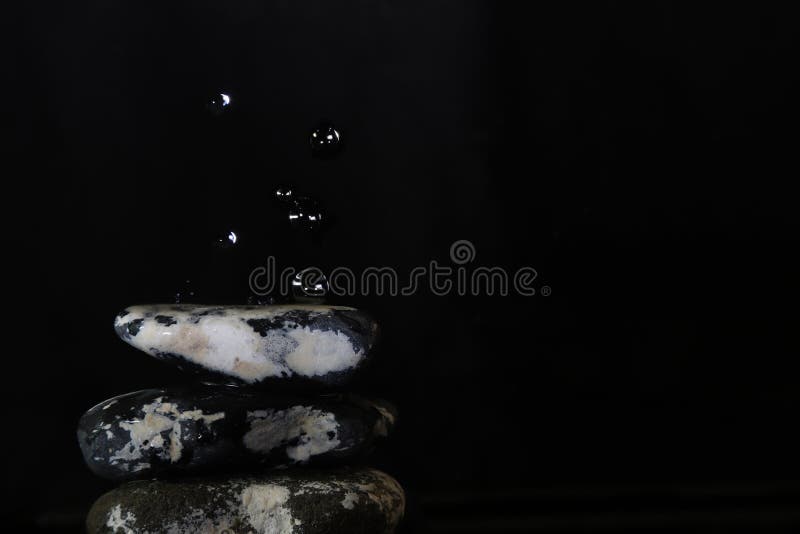 Water drop on the stone stock photo. Image of high, shape - 142451962