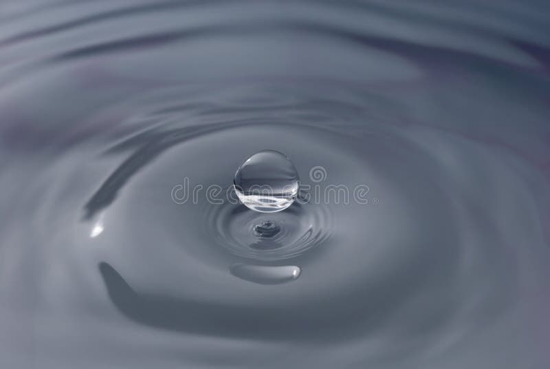 Water Drop Suspended in Mid Air Stock Image - Image of collision ...