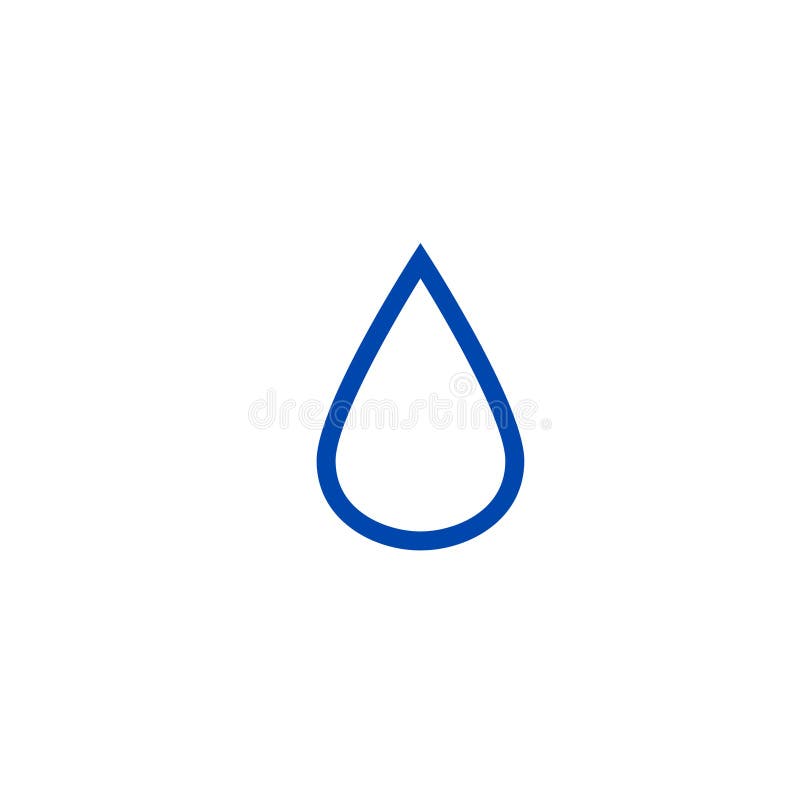 Water Drop Symbol Vector Illustration Stock Vector - Illustration of ...