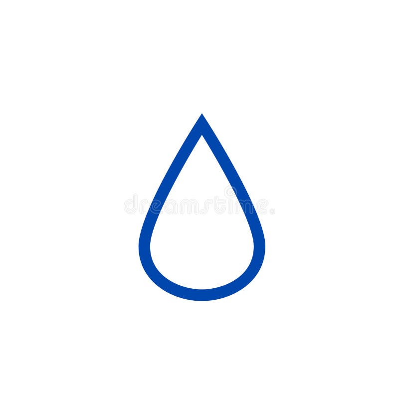 Water Drop Symbol Vector Illustration Stock Vector - Illustration of ...