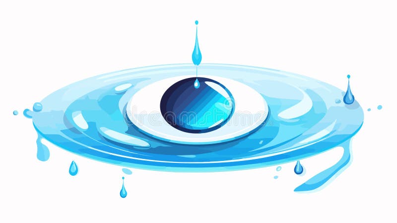 Water Drop and Technology stock vector. Illustration of solutions ...