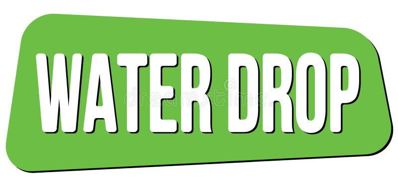 Drop Text Design Vector Illustrator with Water Drops Stock Vector ...