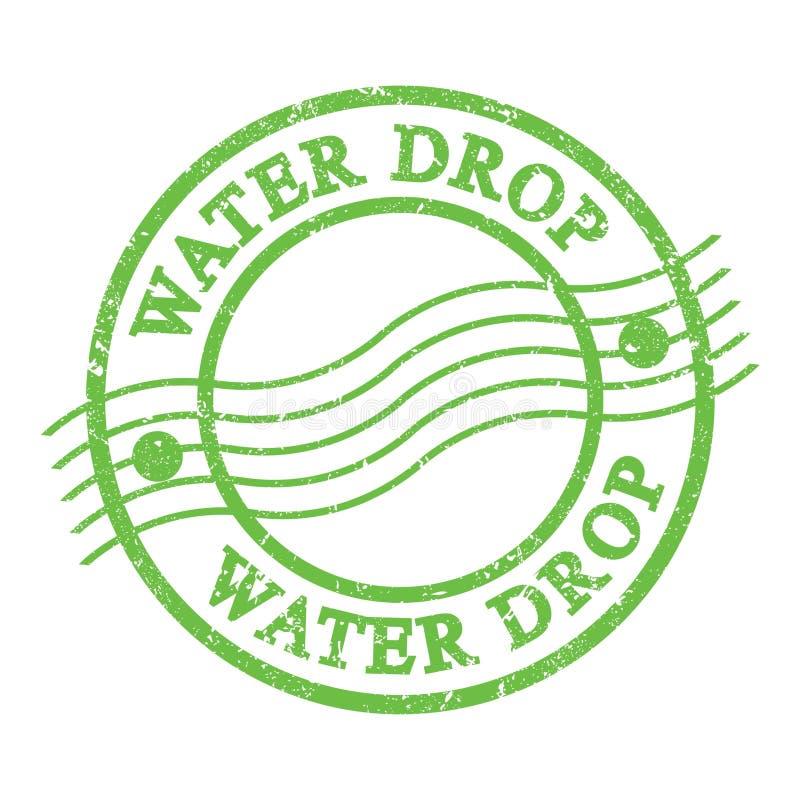 Drop Text Design Vector Illustrator with Water Drops Stock Vector ...