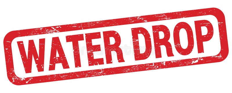 Drop Text Design Vector Illustrator with Water Drops Stock Vector ...