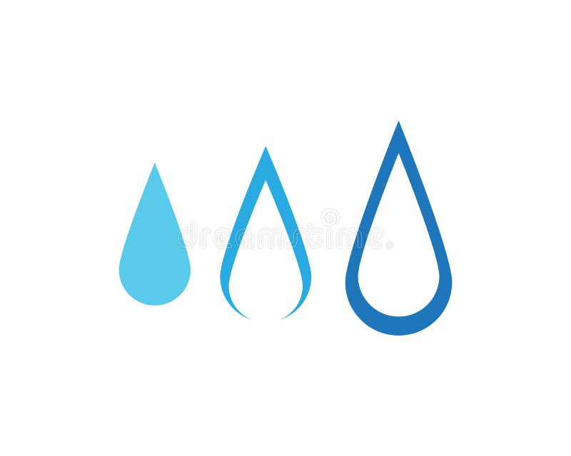 Water Drop Three Logo and Symbols Vector Stock Vector - Illustration of ...
