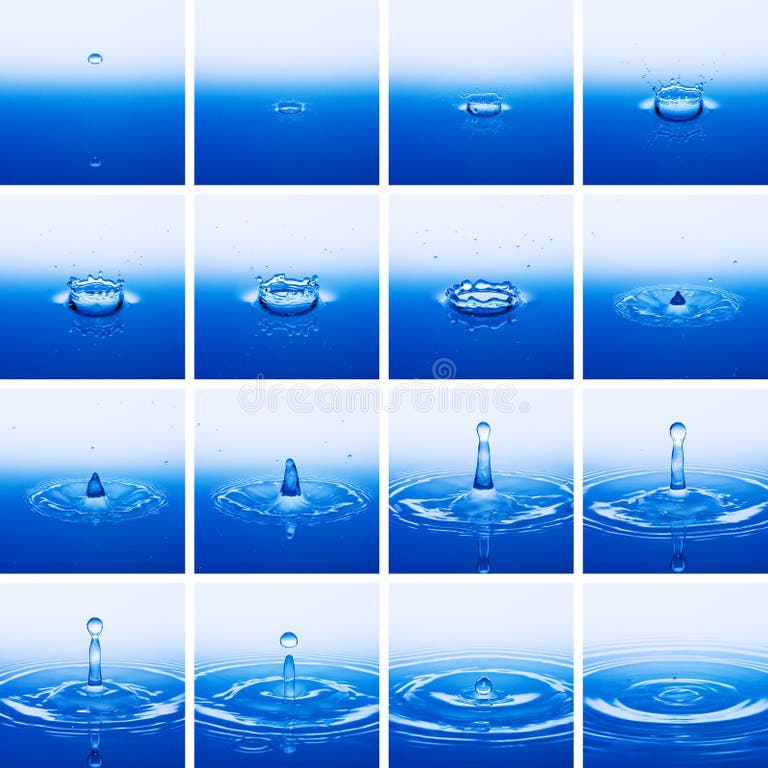 Water drop in time lapse stock image. Image of lapse, color - 2772961